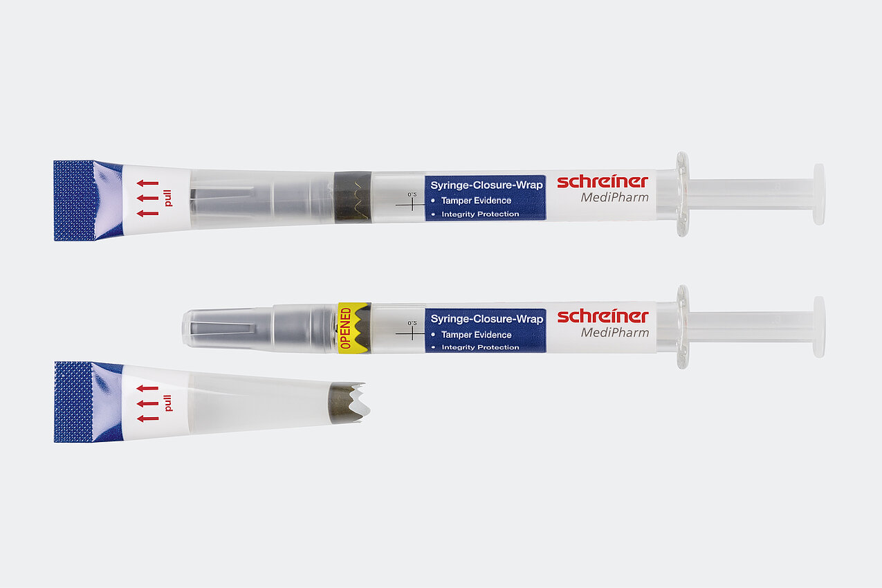 Syringe-Closure-Wrap: Multifunctional Label | Schreiner Group
