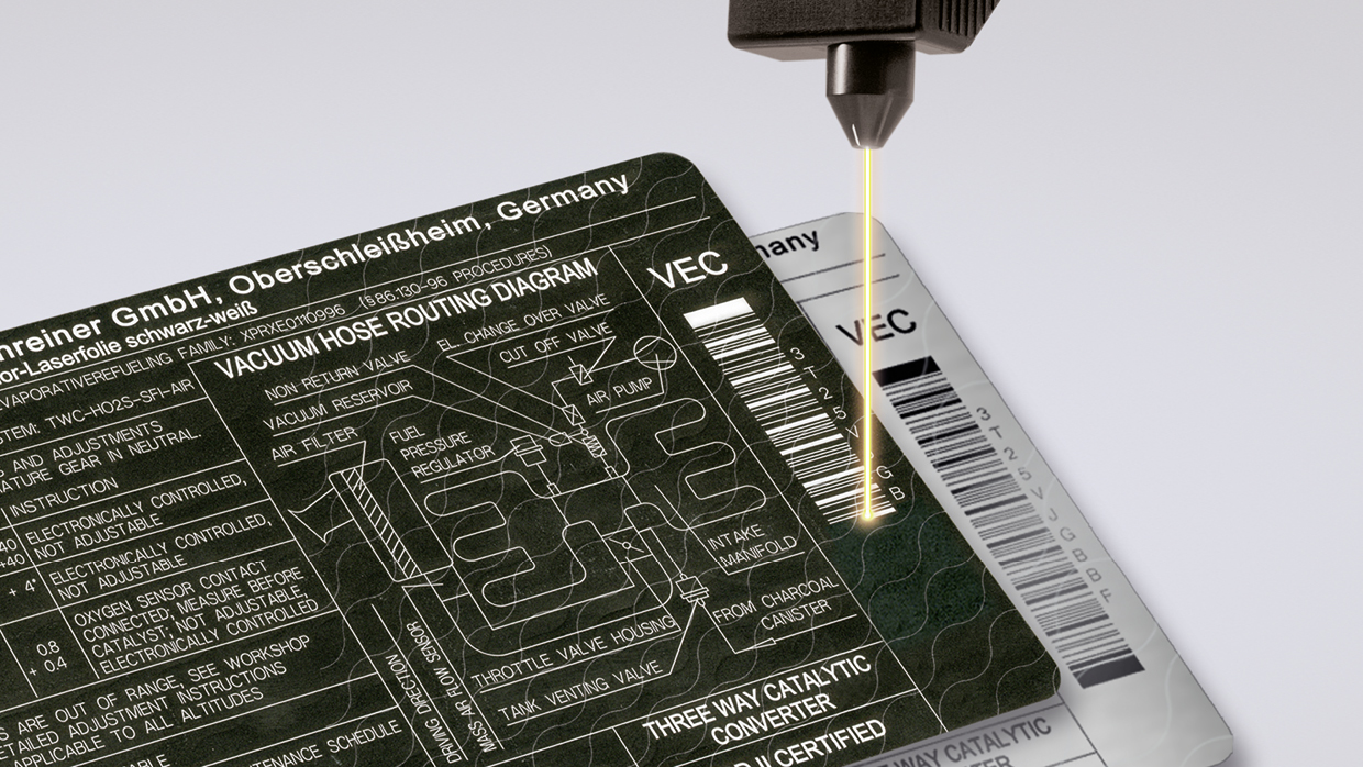 Innovative labels with laser marking | Schreiner Group